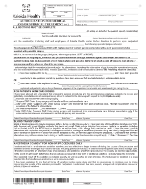 Fillable Online Pediatric Consent for Gastrostomy Tube Change - Kaleida ...