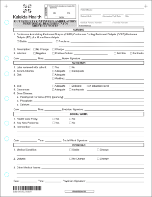 Fillable Online Outpatient continuous ambulatory peritoneal dialysis (capd) Fax Email Print ...