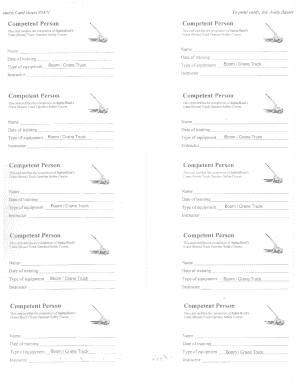 Fillable Online Competent Person Competent Person Competent ... - JL ...