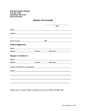 Fillable Online Transfer Requestdoc Fax Email Print - pdfFiller