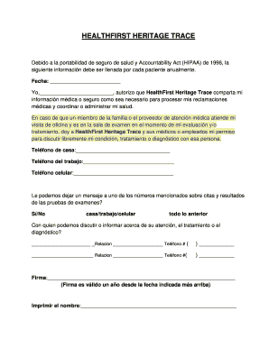 Fillable Online HTHIPAA Form Spanishdoc Fax Email Print - pdfFiller