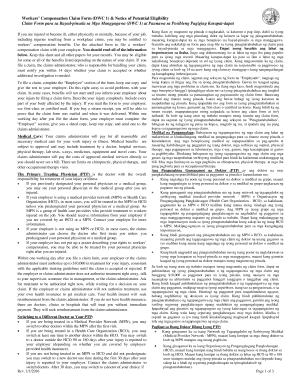 Fillable Online dir ca DWC Posts Workers' Compensation Fact Sheets ...