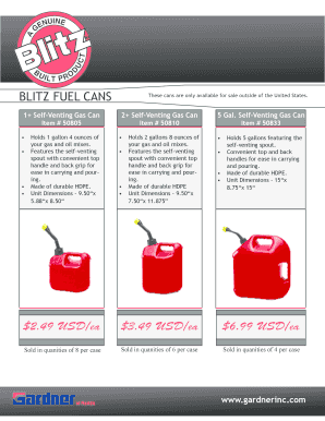 Fillable Online BLITZ FUEL CANS These cans are only available for sale ...