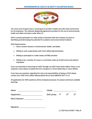 Fillable Online EHSV Application Form Fax Email Print - pdfFiller