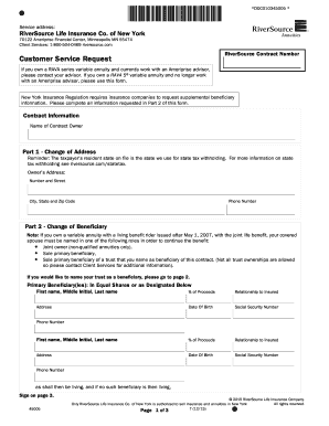 Fillable Online 45005 - Customer Service Request form Fax Email Print - pdfFiller