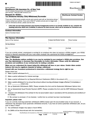 Fillable Online 274857 - Request for 403b -- Tax Sheltered Annuity TSA ...