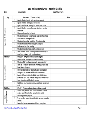 Fillable Online The Manifesto List of Lists - Implementation Integrity ...