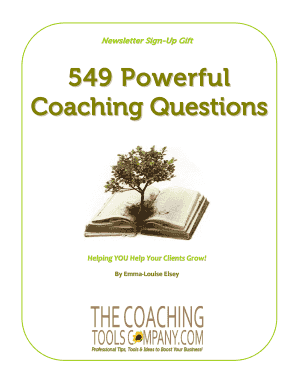 Fillable Online 107 Powerful Coaching Questions - Wikispaces Fax Email ...