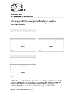 Fillable Online harp authorization form Fax Email Print - pdfFiller
