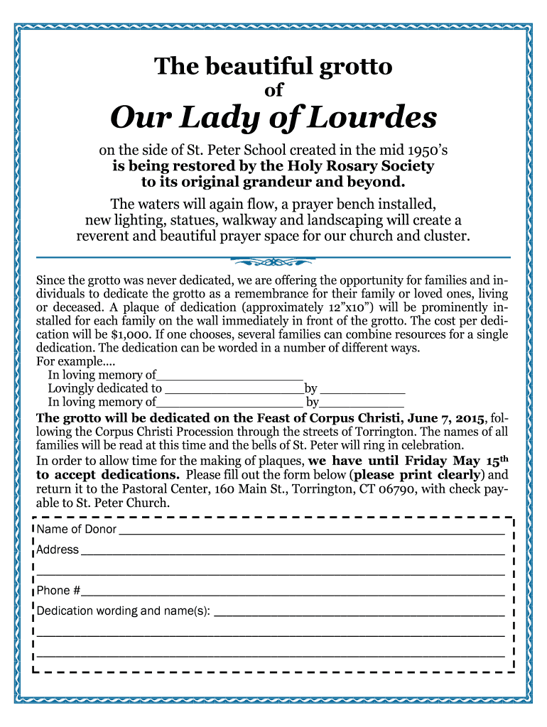 Fillable Online The beautiful grotto Fax Email Print - pdfFiller