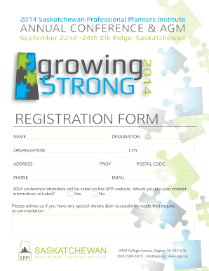 Fillable Online sppi ReGistrAtion forM - Saskatchewan Professional ...