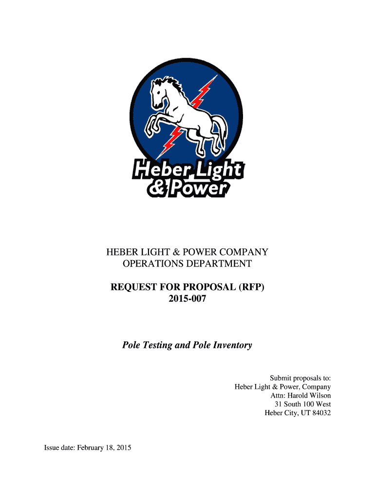 Fillable Online Pole Testing and Pole Inventory Fax Email Print - pdfFiller