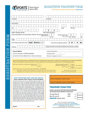 18 Printable beginner marathon training schedule Forms and Templates ...