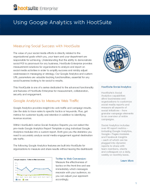 Fillable Online Using Google Analytics with HootSuite Fax Email Print ...