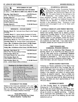 Fillable Online Lent Prayers of the Faithful (Mass Petitions) I ...