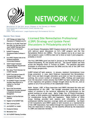 Fillable Online njswep LSRP Strategy and Update Panel Fax Email Print ...