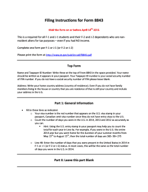 18 Printable form 8843 sample Templates - Fillable Samples in PDF, Word ...