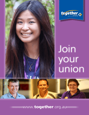 Fillable Online together org Join your union - Together - together org ...