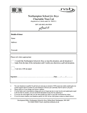 Fillable Online nsb northants sch nsb postcode Fax Email Print - pdfFiller
