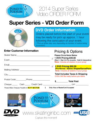 Fillable Online Super Series - VDI Order Form - Skate Canada British ...