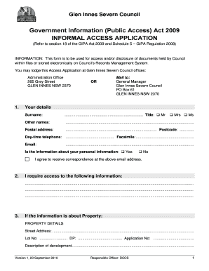 Fillable Online gisc nsw gov (Refer to section 18 of the GIPA Act 2009 and Schedule 5 GIPA ...