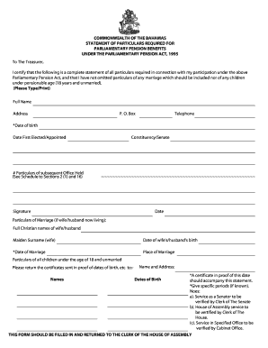 Fillable Online forms bahamas gov Commonwealth of the bahamas statement ...