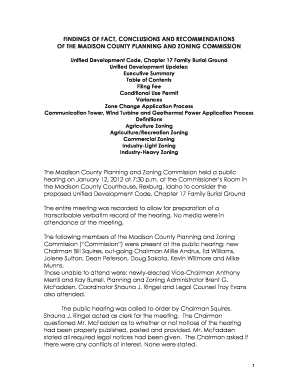 Fillable Online co madison id FINDINGS OF FACT, CONCLUSIONS AND ...