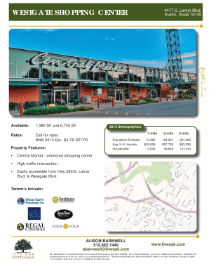 Fillable Online 1,080 SF and 6,745 SF Fax Email Print - pdfFiller