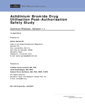 Fillable Online encepp Aclidinium Bromide Drug Utilisation Post ...