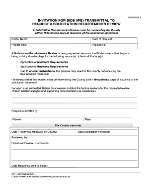 Fillable Online css lacounty IFB - Appendices E-L - Required Forms 02 ...