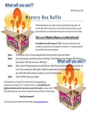 Fillable Online rmspta RMS PTA January 2014 Mystery Box Raffle - rmspta ...