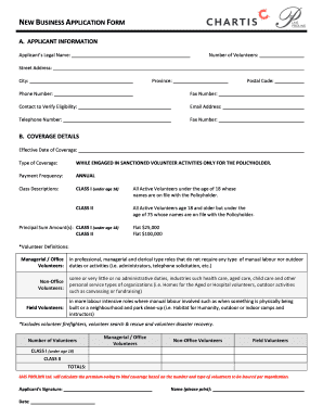 Fillable Online lmsprolink NEW BUSINESS APPLICATION FORM A Fax Email ...