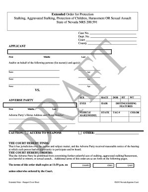 Fillable Online Temporary Protection Order Fax Email Print - pdfFiller