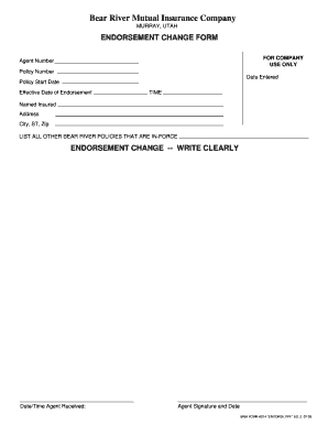 Fillable Online Bear River Mutual Insurance Company - Cottonwood ...