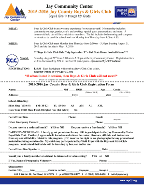 Fillable Online jaycc Registration Form - Jay Community Center - jaycc ...