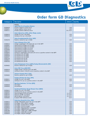 Fillable Online To go to the GD Diagnostics order bformb - GD Animal ...