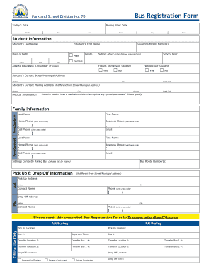 Fillable Online view dreamstalk Parkland School Division No 70 Bus ...