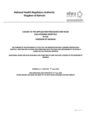 Fillable Online nhra A GUIDE TO THE APPLICATION PROCEDURE AND RULES ...