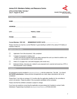 Fillable Online JSN THE SELF Application formdocx Fax Email Print ...