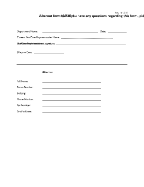 Fillable Online it umass Rev AlternatH NetCom Representative Form Fax ...