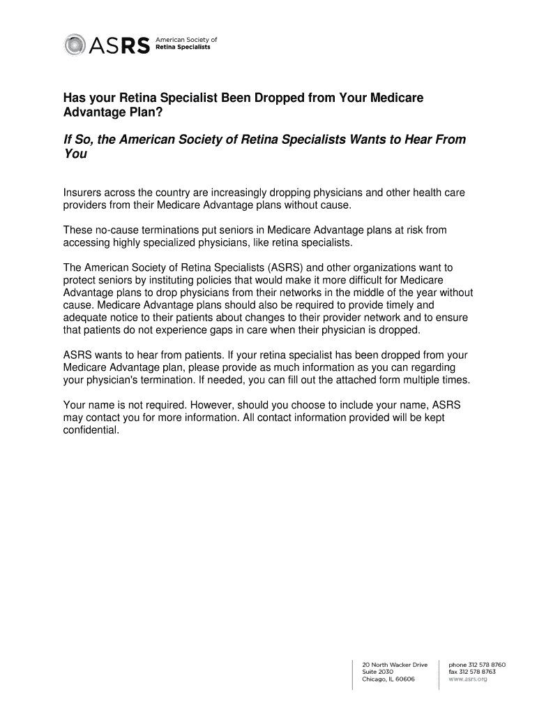 Fillable Online asrs Download the printable form. - The American ...