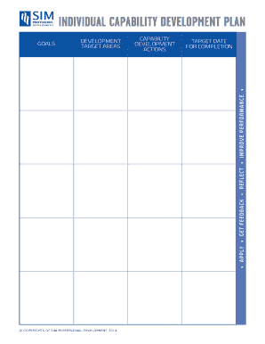 Fillable Online pd sim edu INDIVIDUAL CAPABILITY DEVELOPMENT PLAN ...