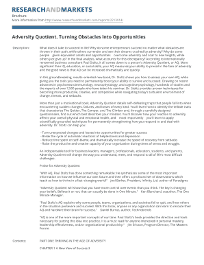 Fillable Online Adversity Quotient Fax Email Print - pdfFiller