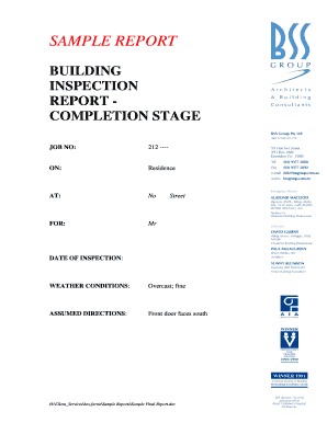 Fillable Online REPORT COMPLETION STAGE Fax Email Print - pdfFiller