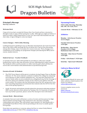 Fillable Online hq scis-his SCIS High School - hq scis-his Fax Email ...