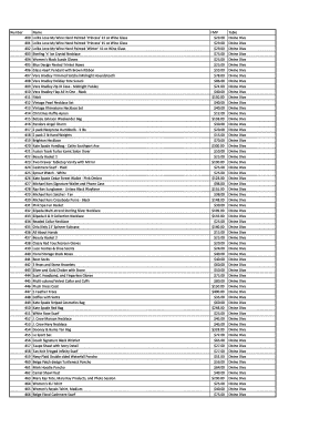 Fillable Online hscatholic Number Name FMV Table - Holy Spirit Catholic ...