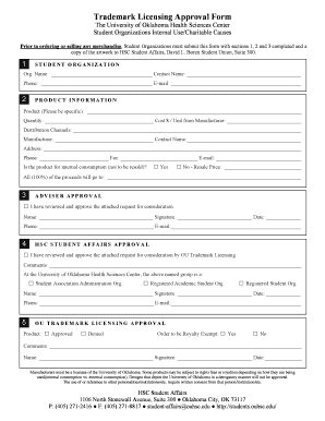 Fillable Online Approval Process for Using OU Names, Logos and ...