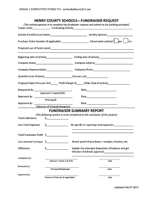 Fillable Online henryk12 Fundraiser Request Form.pdf - Henry County ...