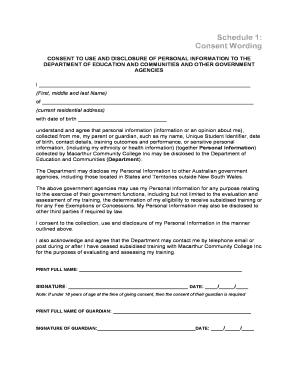 Fillable Online Consent Wording Fax Email Print - pdfFiller