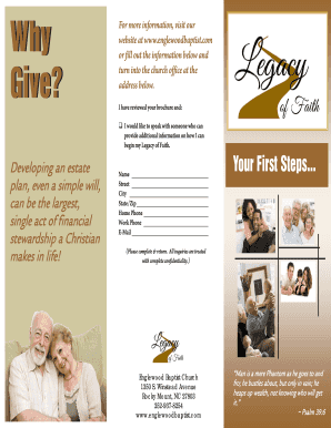 Fillable Online What Is My First Step Brochure - Englewood Baptist ...